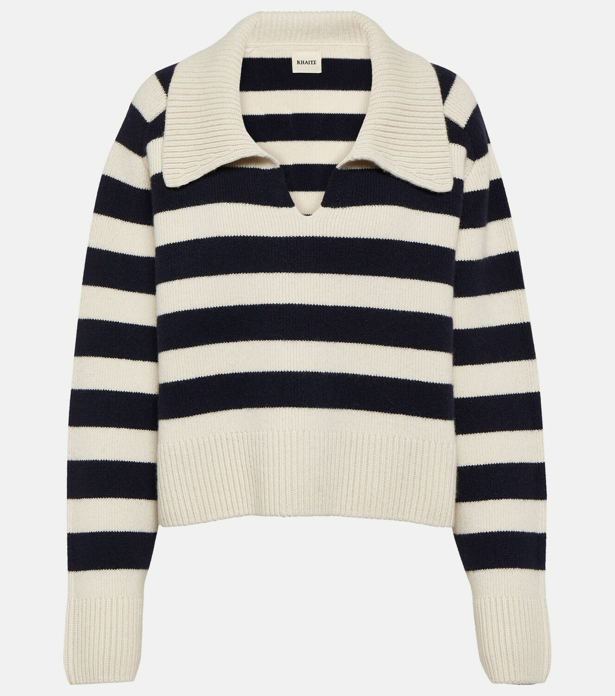 Khaite Franklin striped cashmere-blend sweater Khaite