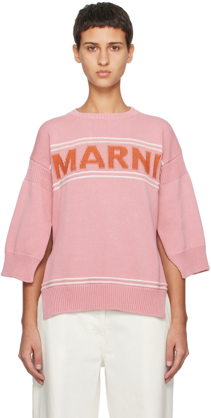Marni Pink Vented Sweater Marni