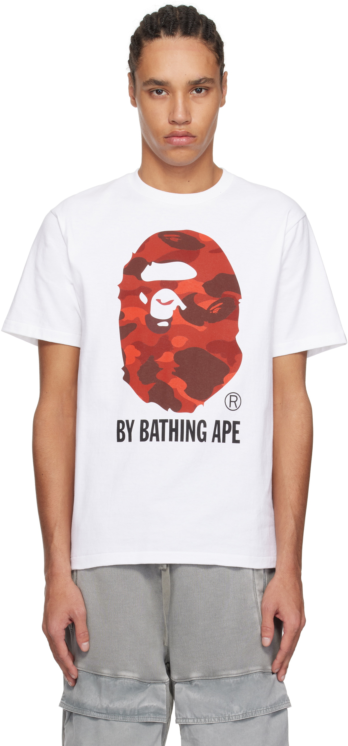 BAPE White Color Camo 'By Bathing Ape' T-shirt A Bathing Ape