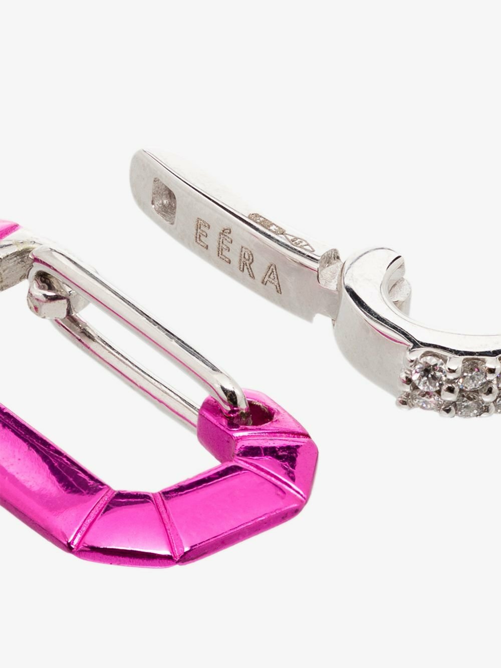 EÉRA 18K White Gold Chiara Small Diamond Single Drop Earring EÉRA