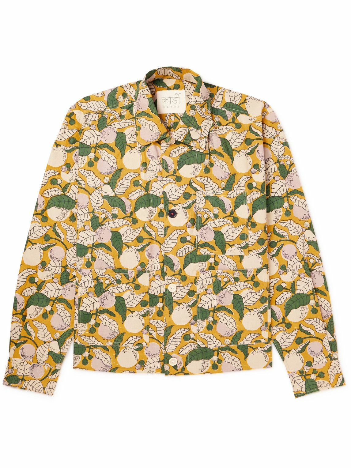 Kardo - Printed Cotton Shirt - Yellow Kardo