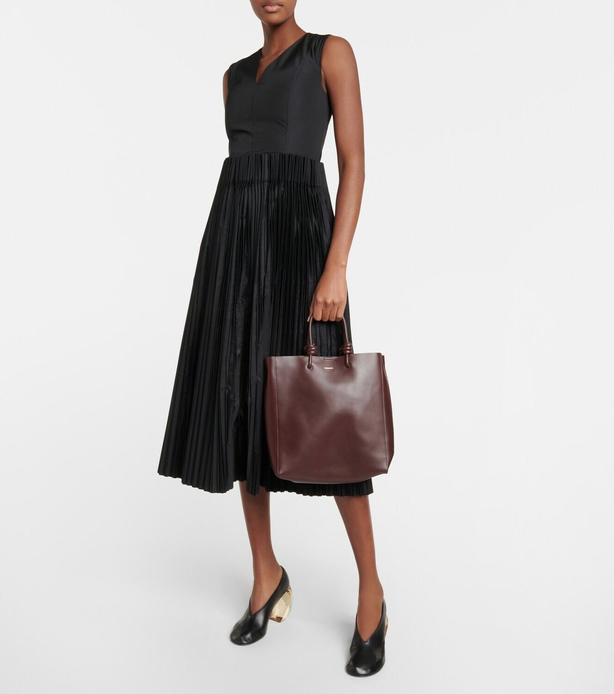 Jil Sander - Medium leather tote bag Jil Sander