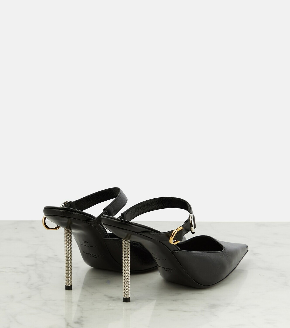 Givenchy - Voyou leather mules Givenchy