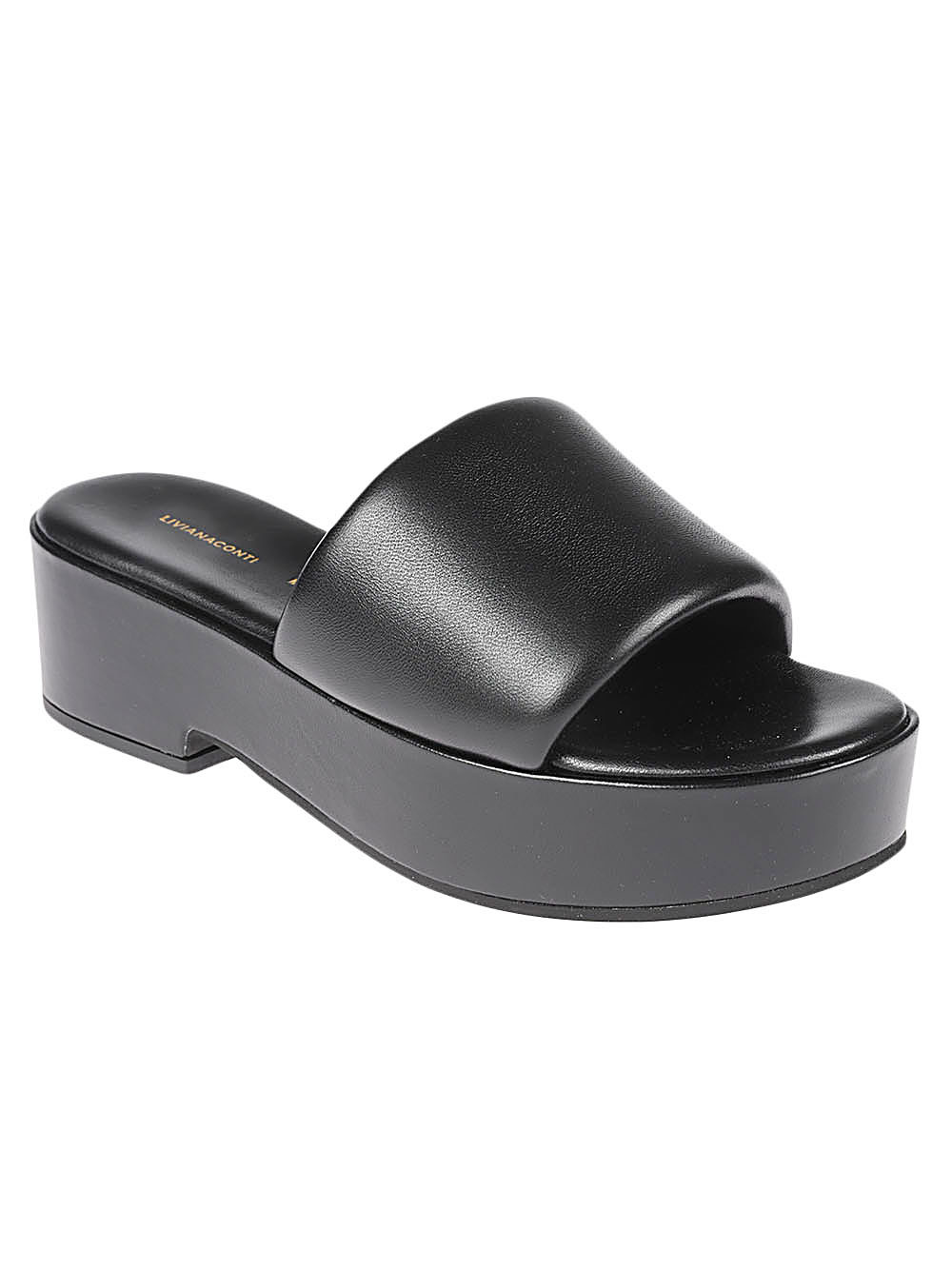 LIVIANA CONTI - Leather Platform Mules Liviana Conti