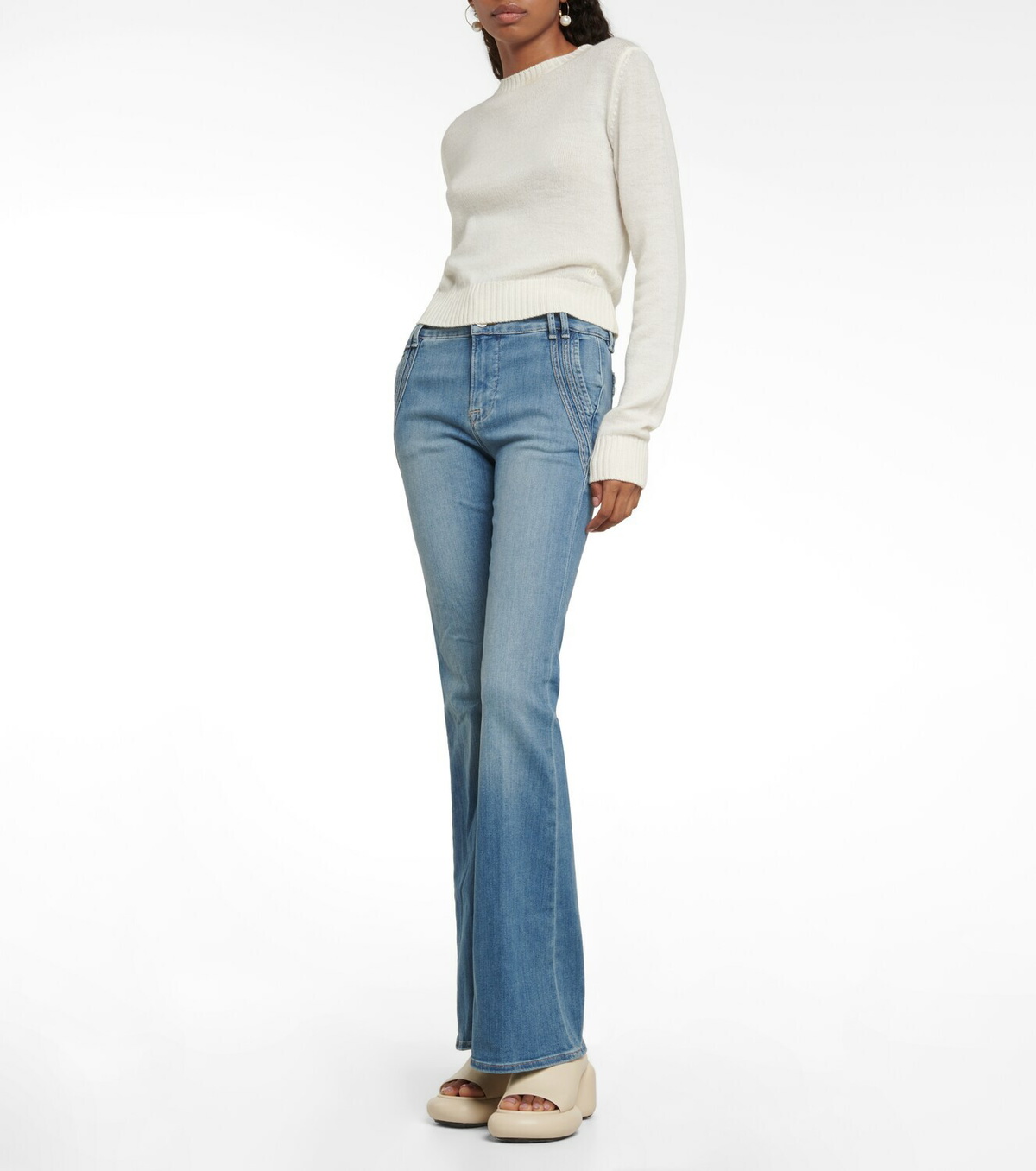 Frame - High-rise flared jeans Frame Denim