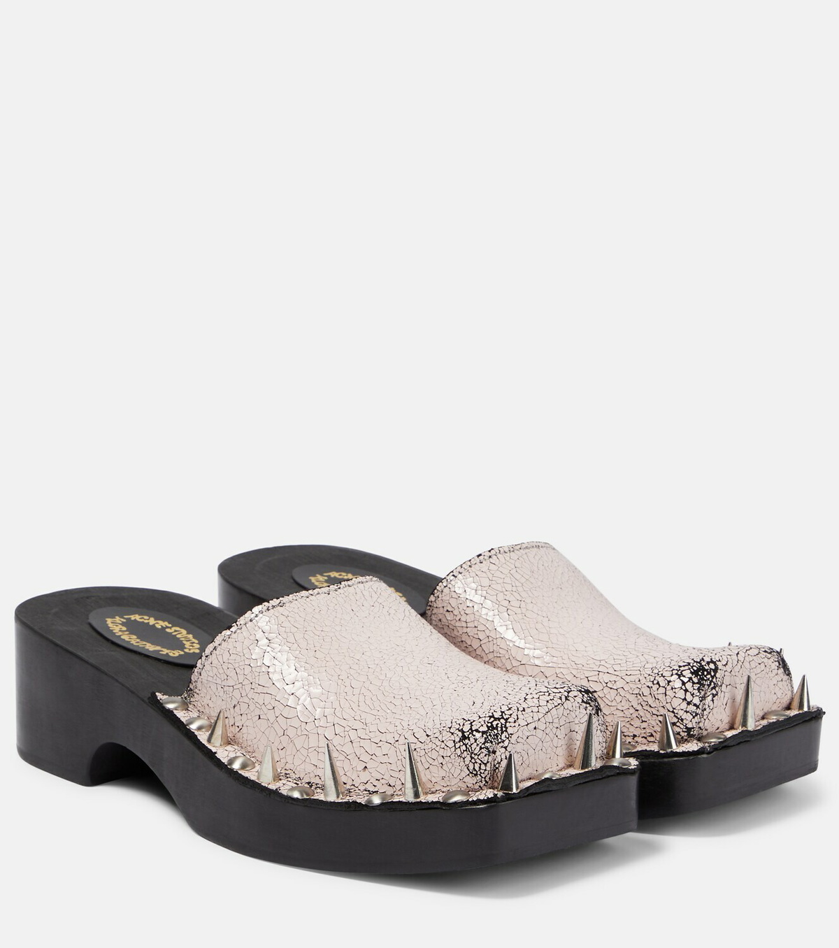Acne Studios Embellished suede clogs Acne Studios