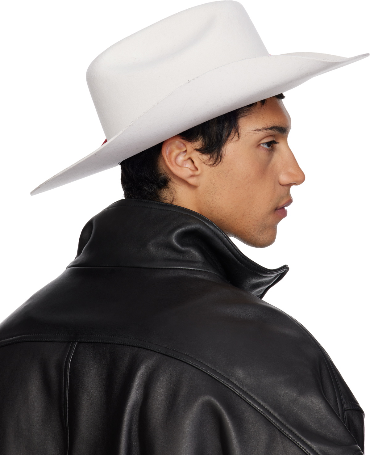WILLY CHAVARRIA Off-White Flower Hat Willy Chavarria