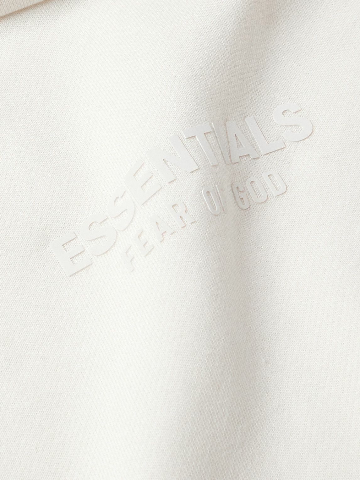 FEAR OF GOD ESSENTIALS - Oversized Logo-Appliquéd Cotton-Jersey Hoodie ...