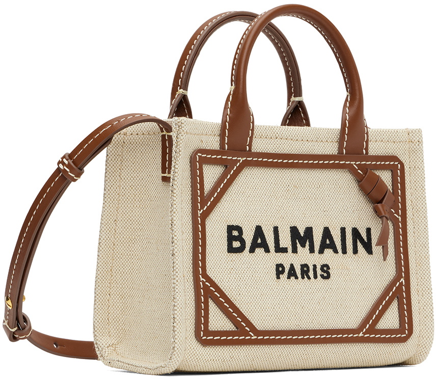 Balmain Beige Mini B-Army Bag Balmain