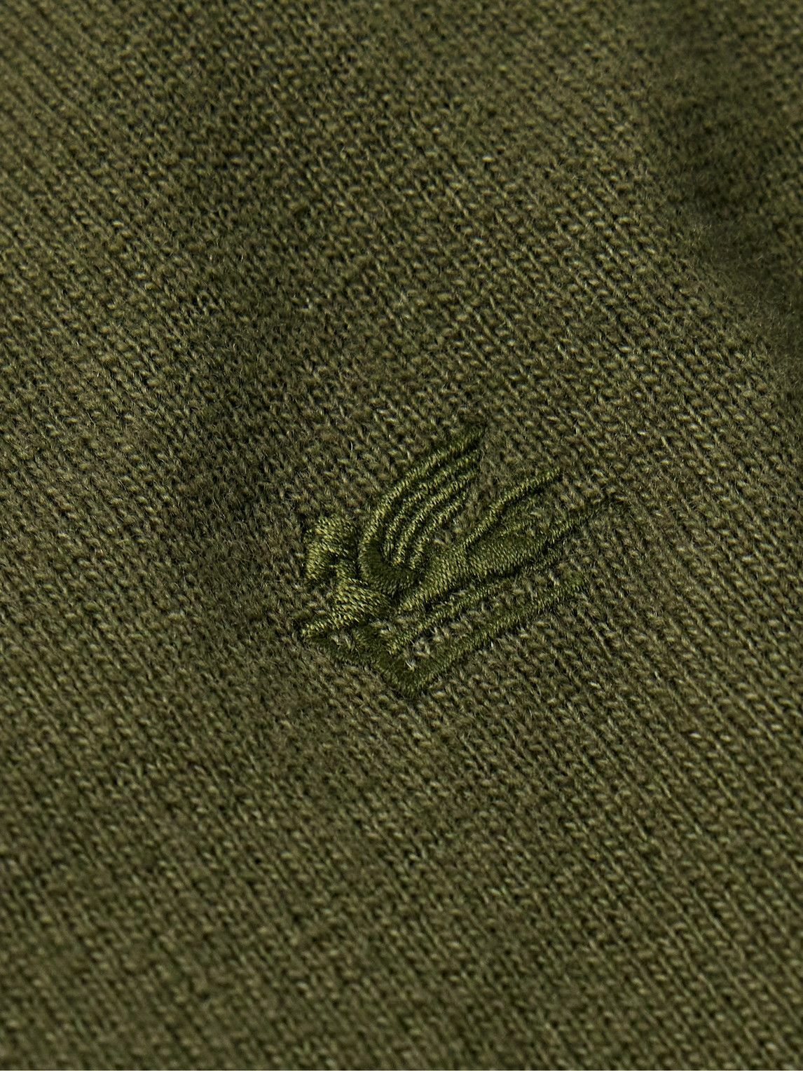 Etro - Slim-Fit Logo-Embroidered Colur-Block Virgin Wool Cardigan ...