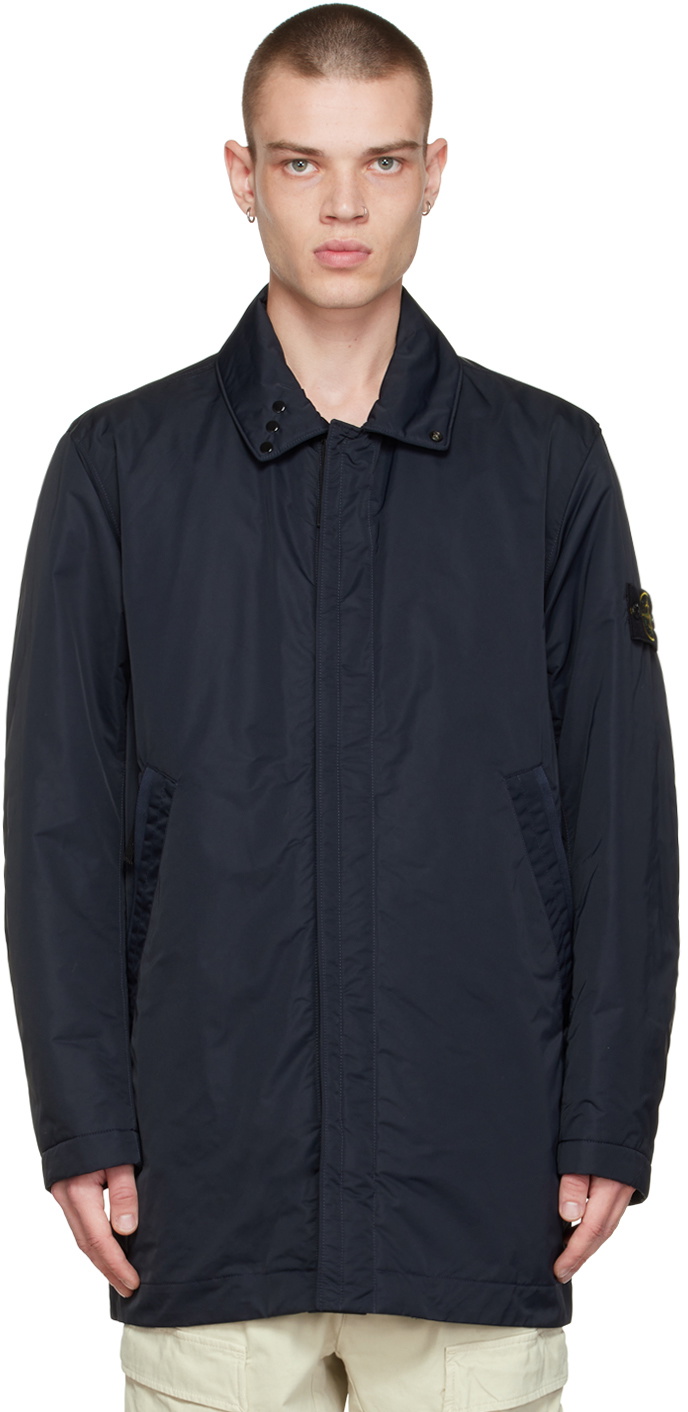 Stone Island Navy Hyper Dense Coat Stone Island