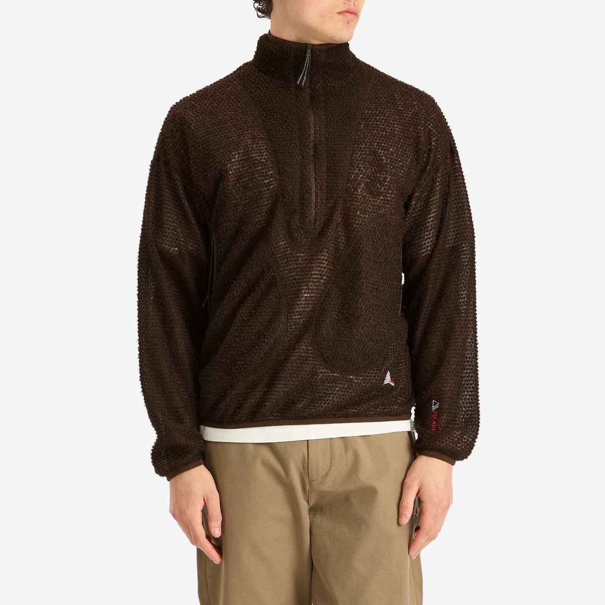 ROA Men's Alpha Direct Half Zip in Dark Brown ROA