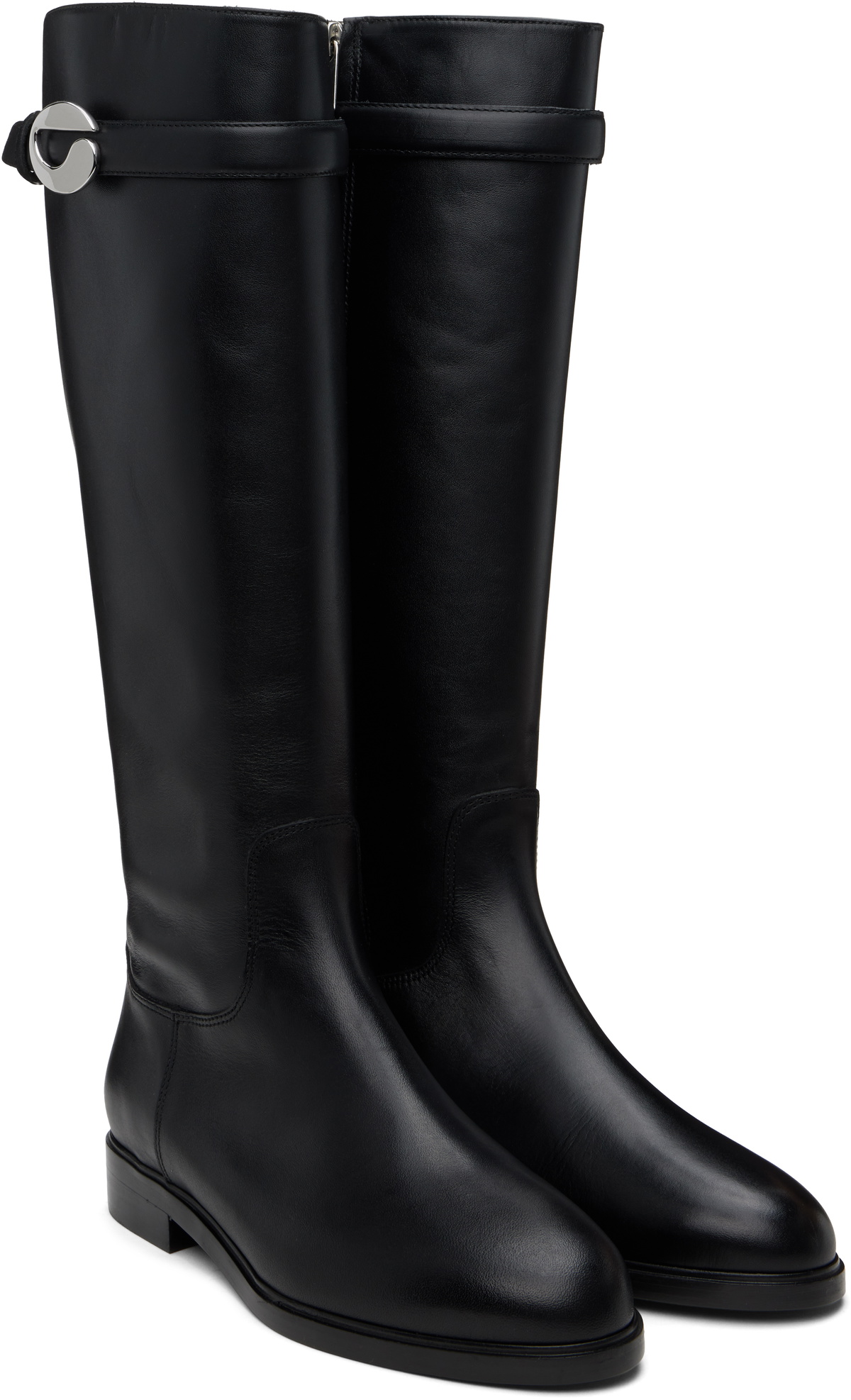 Coperni Black Cavalier Flat Tall Boots Coperni
