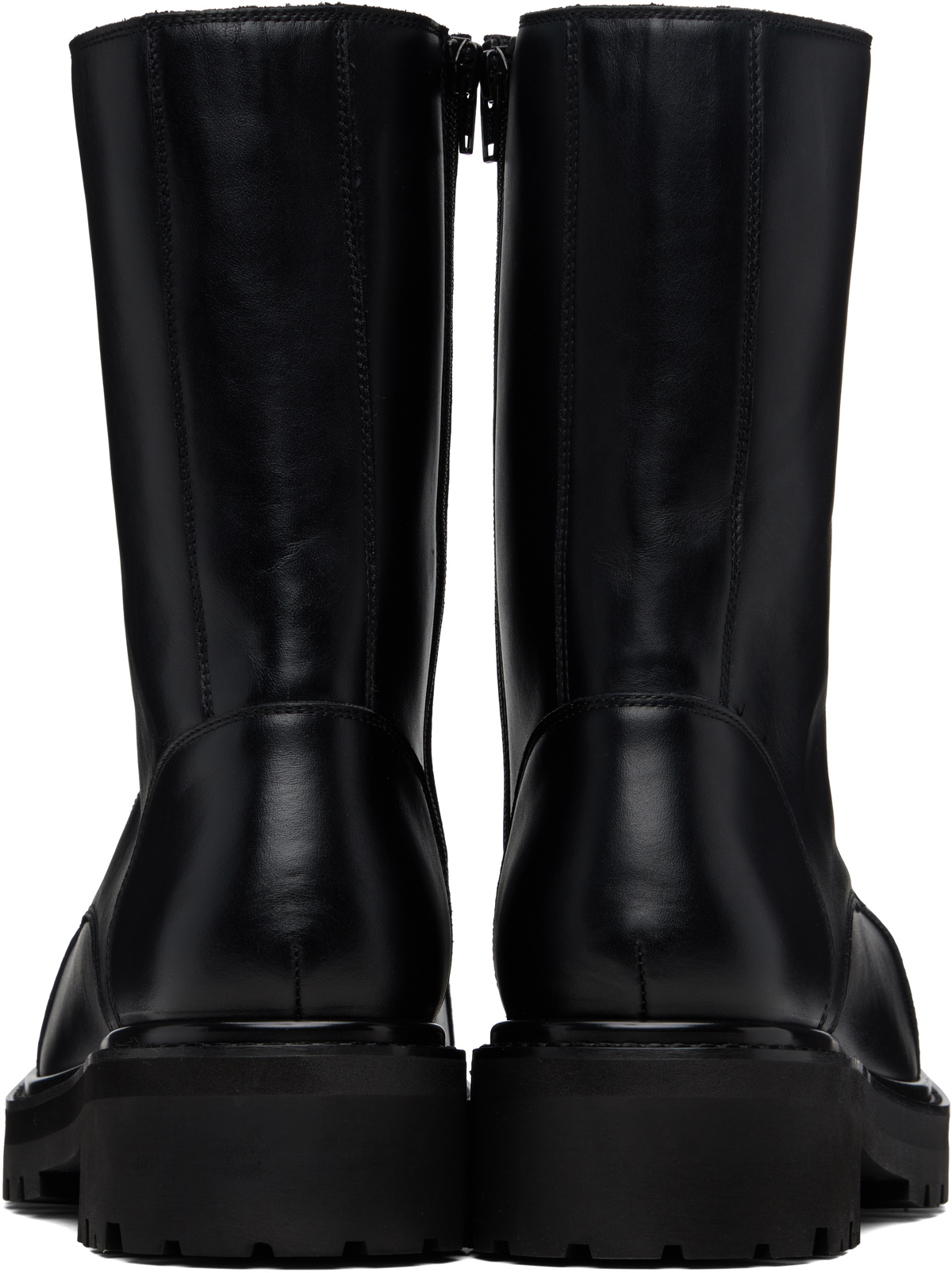 VETEMENTS Black Stomp Compact Boots Vetements
