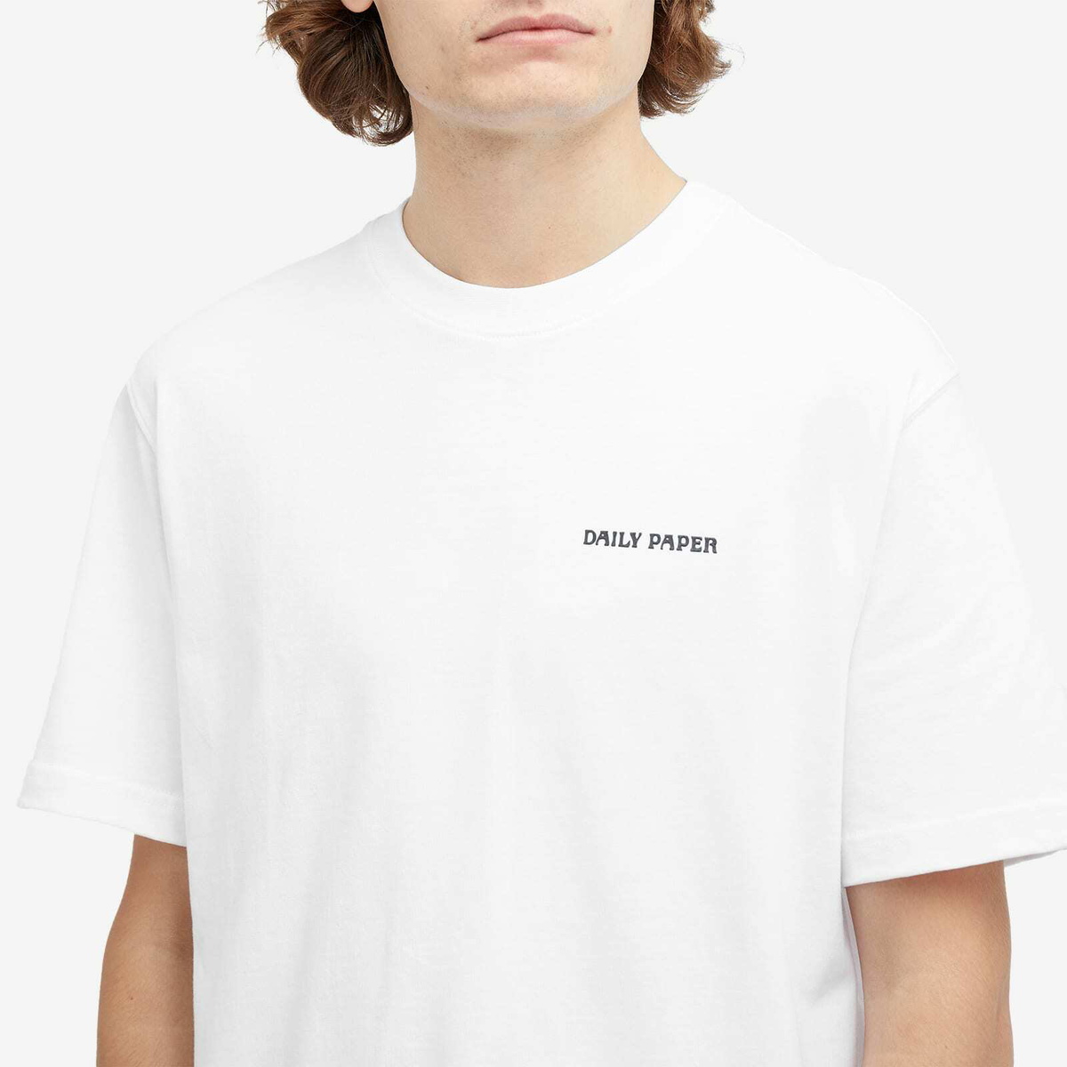 Daily Paper Men's Dias Logo T-Shirt in White Daily Paper