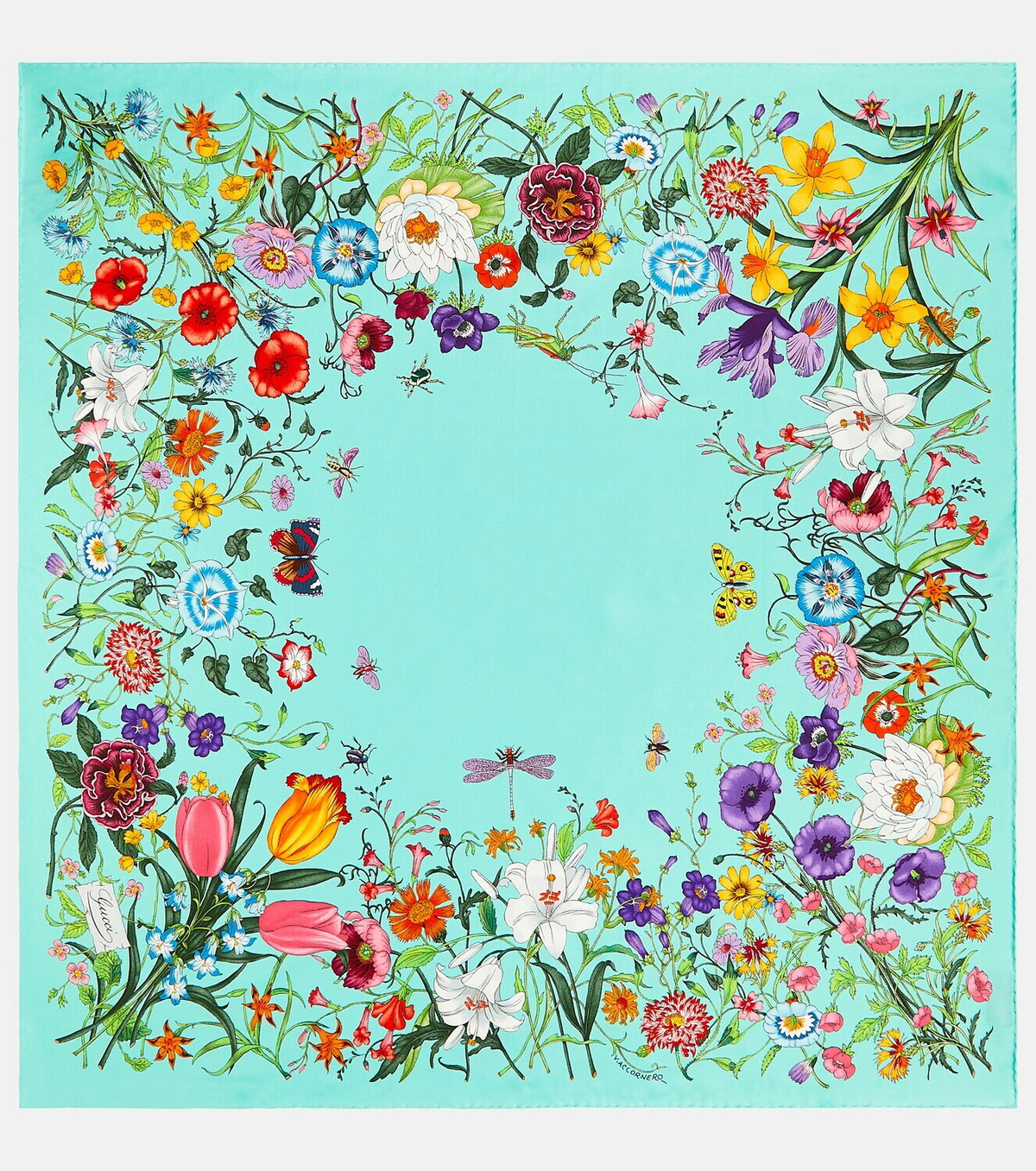 Gucci Floral silk scarf Gucci