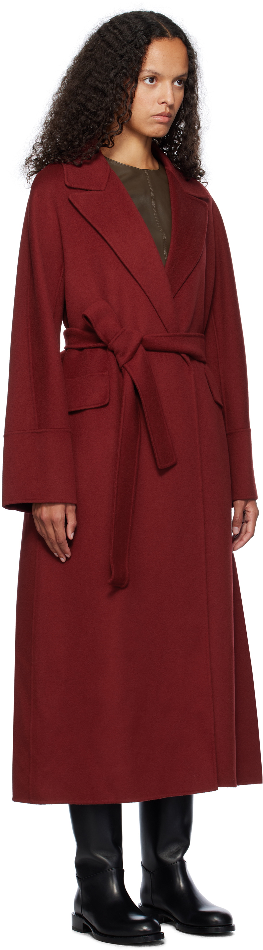 Max Mara Red Malika Coat Max Mara