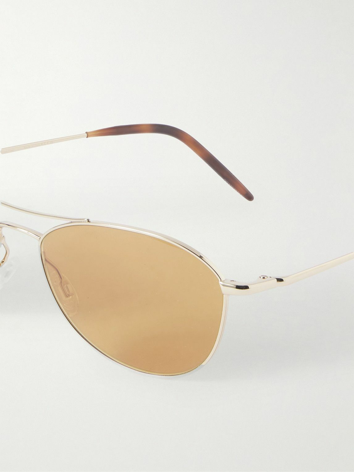 Oliver Peoples - Aero II Aviator-Style Gold-Tone Sunglasses Oliver Peoples