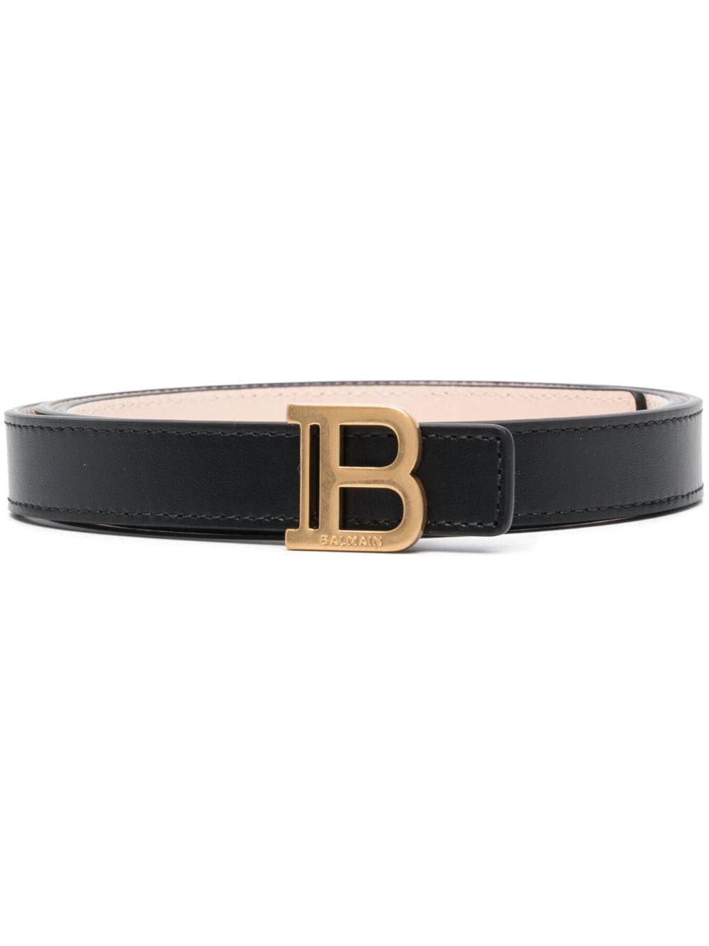 BALMAIN - B-belt Leather Belt Balmain