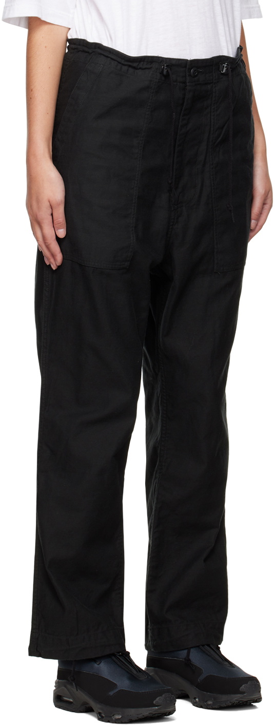 NEEDLES Black Fatigue Trousers Needles