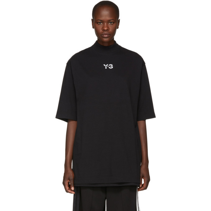 Y-3 Black Long Signature T-Shirt Y-3