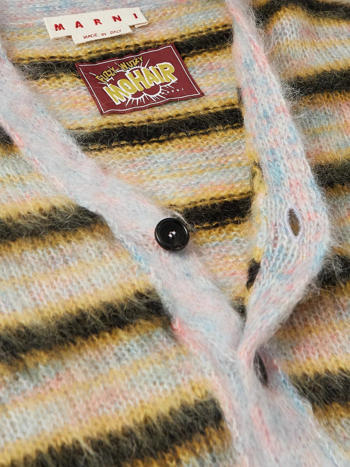 Marni - Striped Mohair-Blend Cardigan - Multi Marni