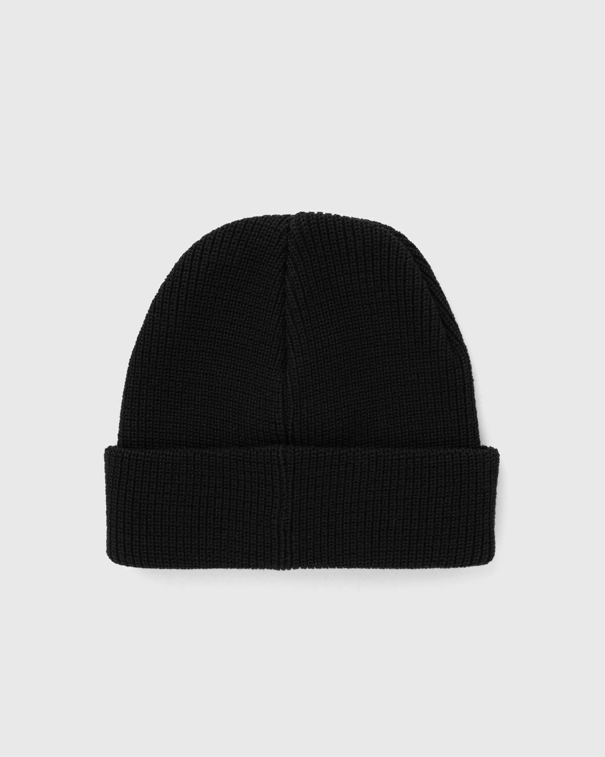 Nudie Jeans Cotton Beanie Ribbed Black Mens Beany Nudie Jeans Co