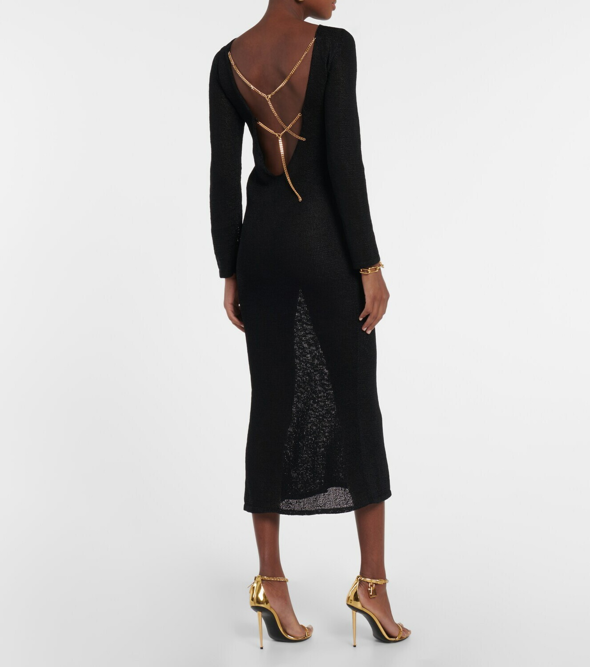 Tom Ford - Open-back embellished maxi dress TOM FORD