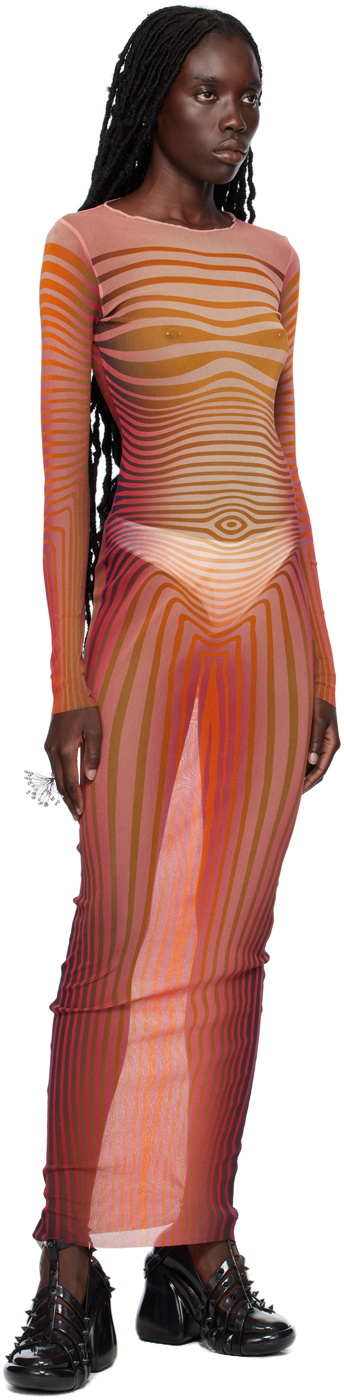 Jean Paul Gaultier Red 'The Body Morphing' Maxi Dress Jean Paul Gaultier