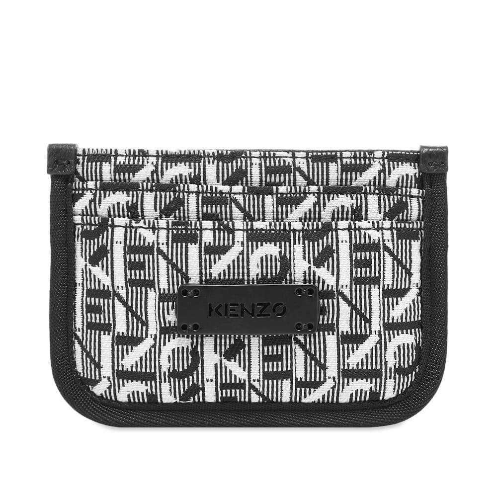 Kenzo Monogrammed Repeat Print Zip Card Holder Kenzo