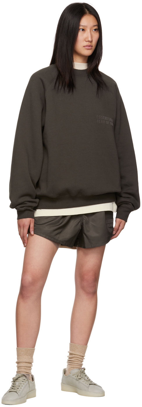 Essentials Gray Nylon Shorts Essentials