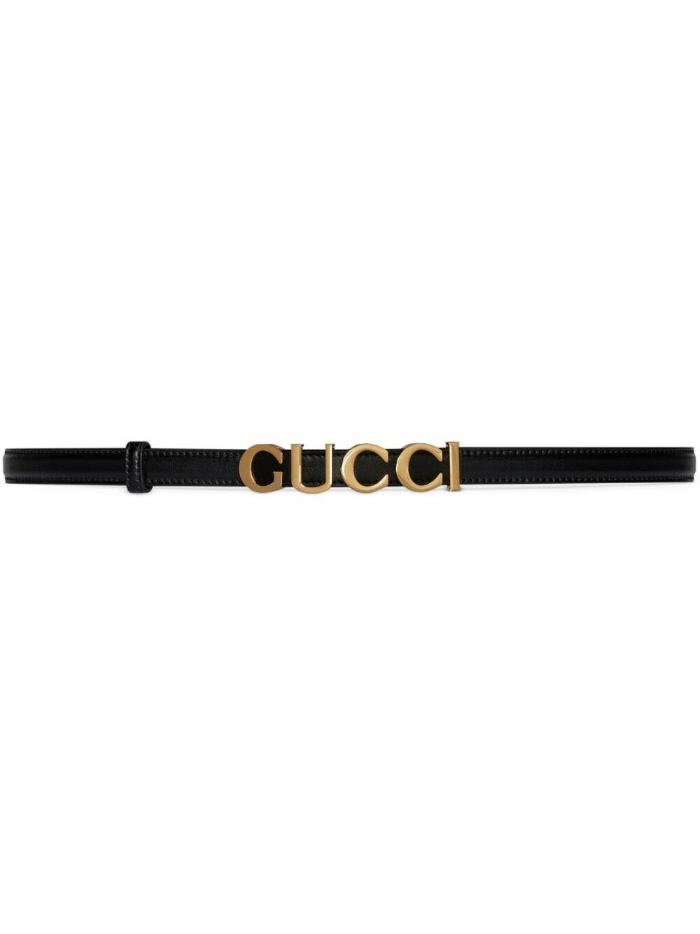 GUCCI - Logo Leather Belt Gucci
