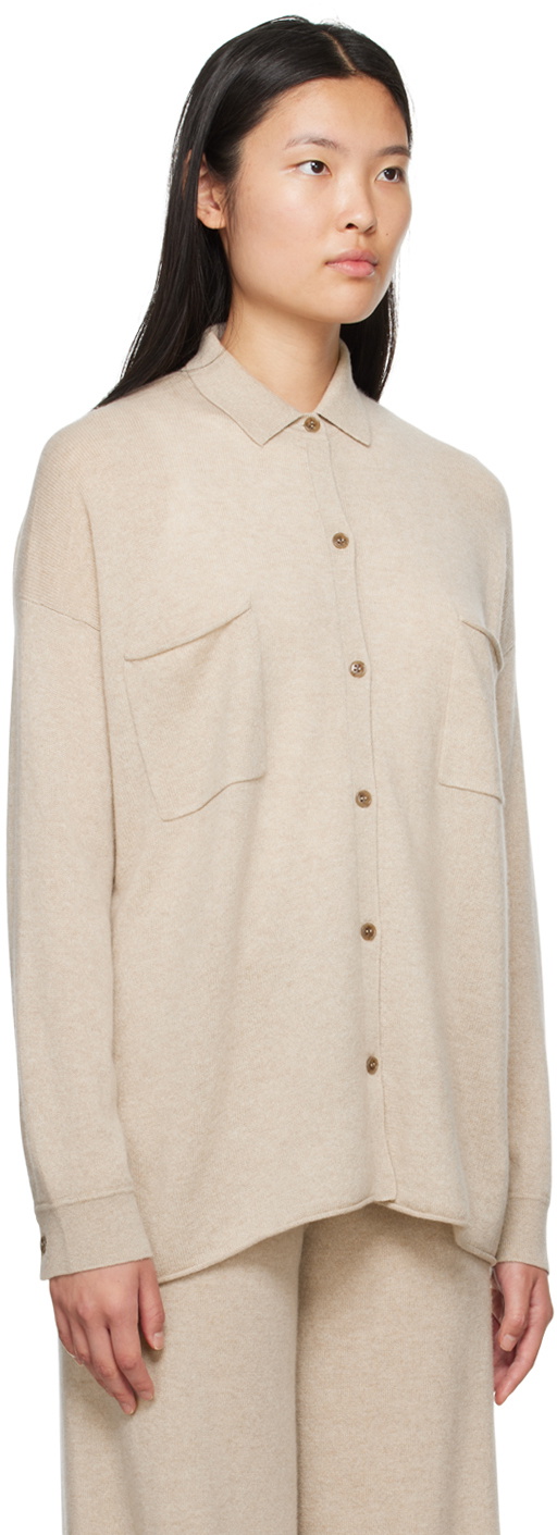 LISA YANG Beige 'The Julica' Shirt Lisa Yang