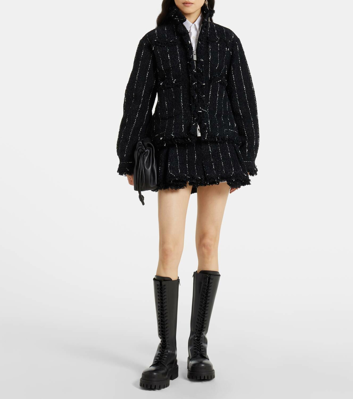 Sacai Striped tweed jacket Sacai