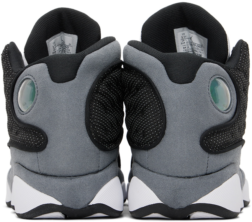 Nike Jordan Kids Gray & White Air Jordan 13 Retro Big Kids Sneakers ...