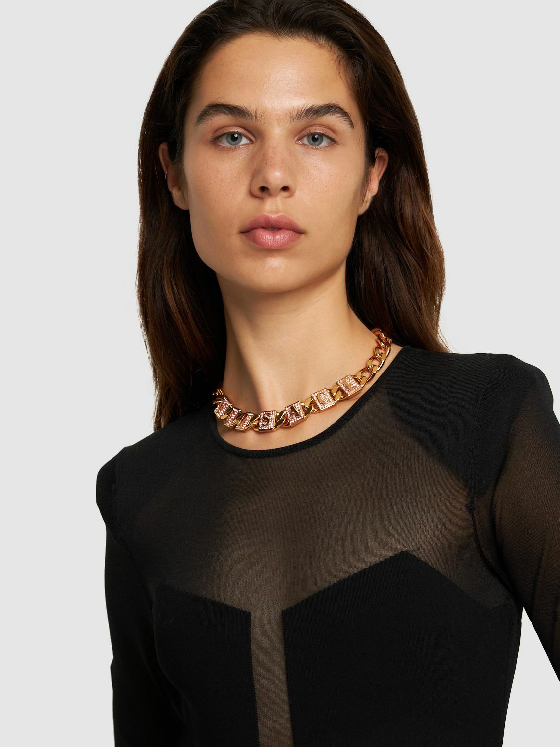 VERSACE - Versace Tiles Crystal Collar Necklace Versace