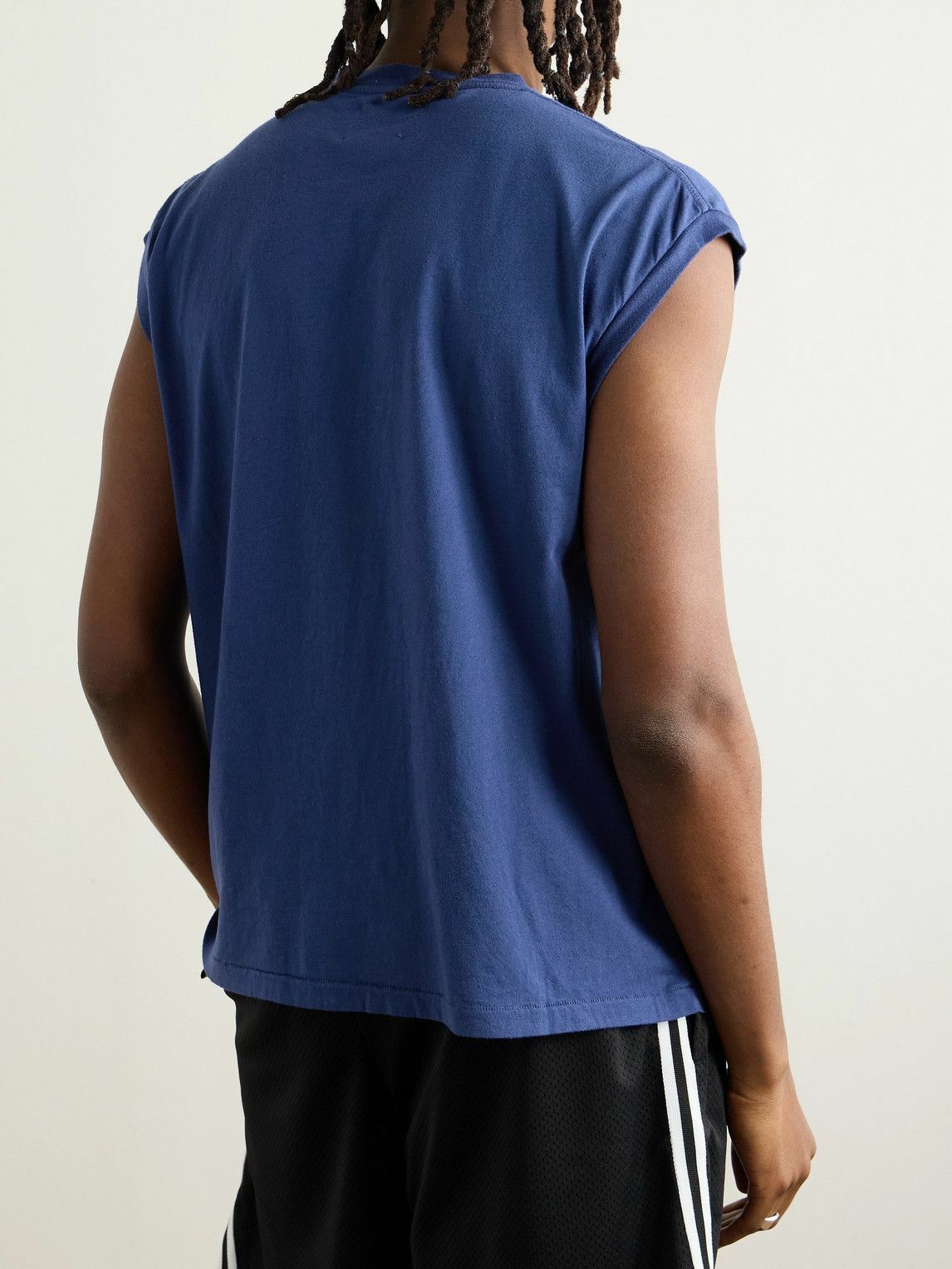 Gallery Dept. - Augi Logo-Print Cotton-Jersey T-Shirt - Blue Gallery Dept.