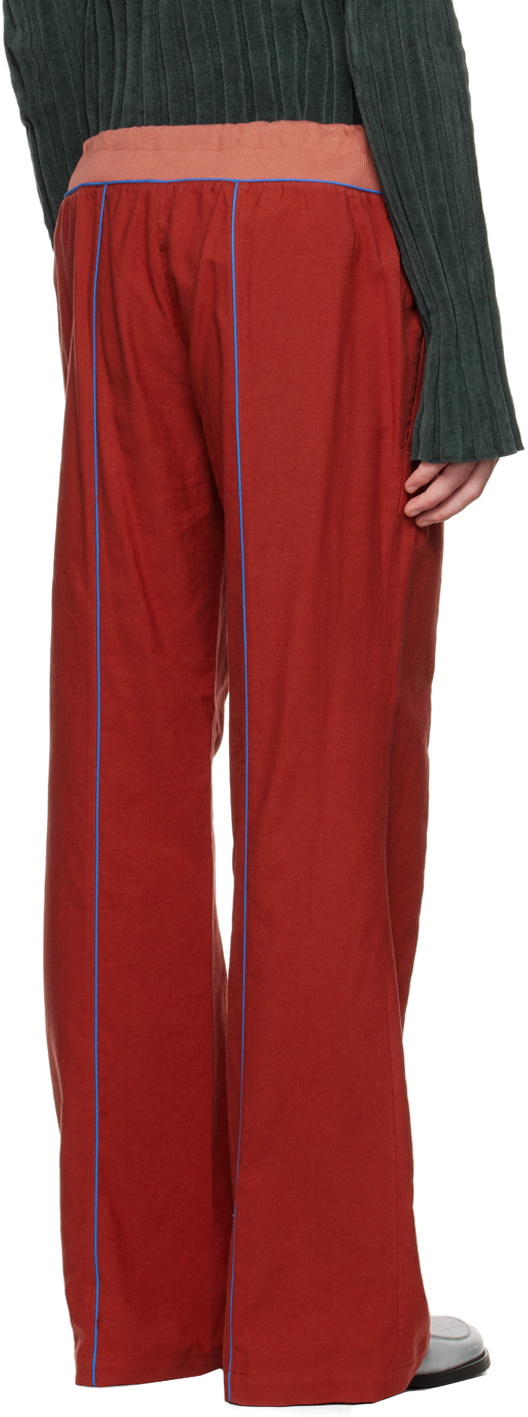 TheOpen Product SSENSE Exclusive Red Piping Lounge Pants TheOpen Product