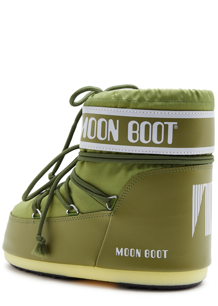 Moon Boot Icon Padded Nylon Snow Boots Khaki Moon Boot