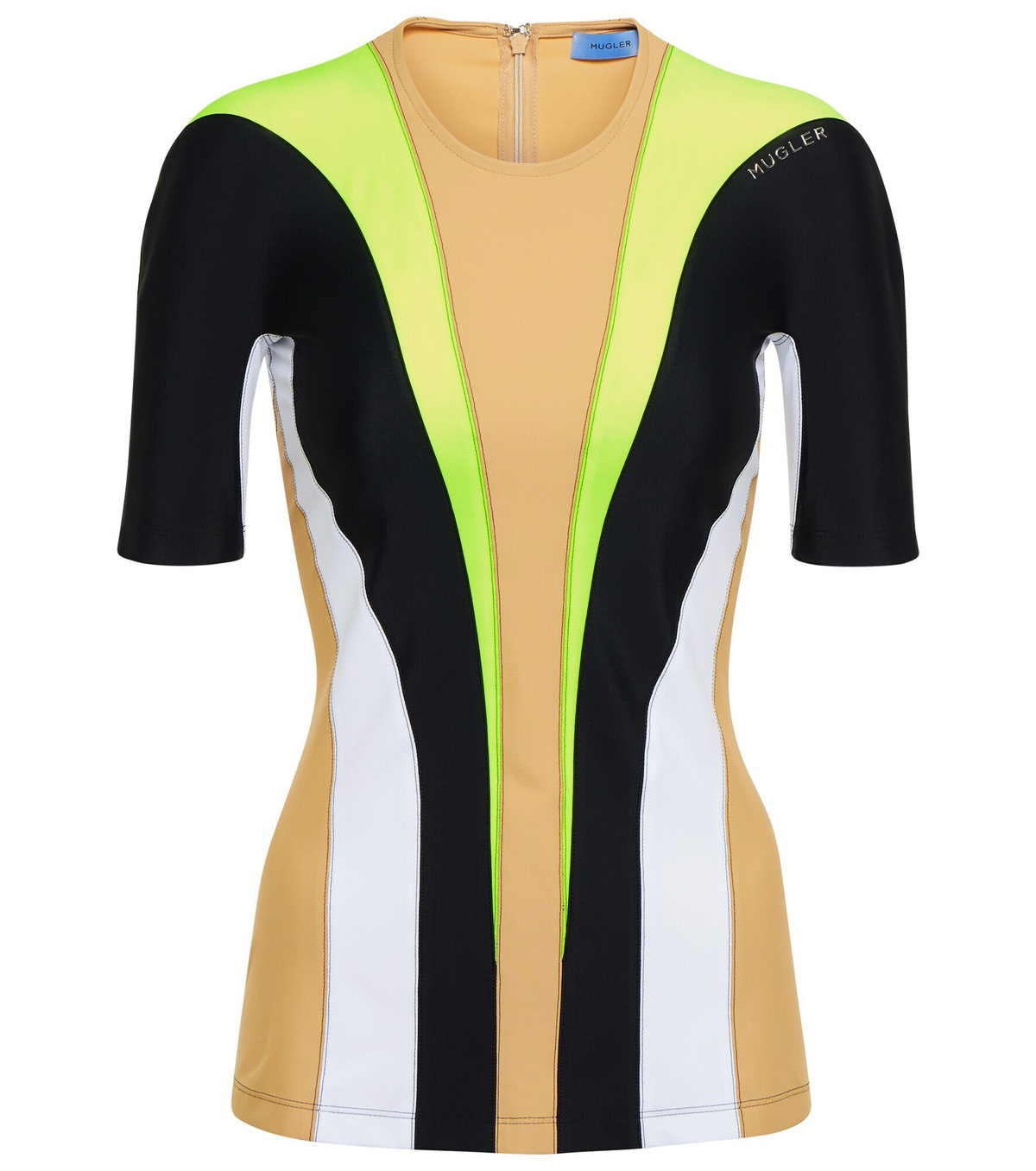 Mugler - Logo striped top Mugler