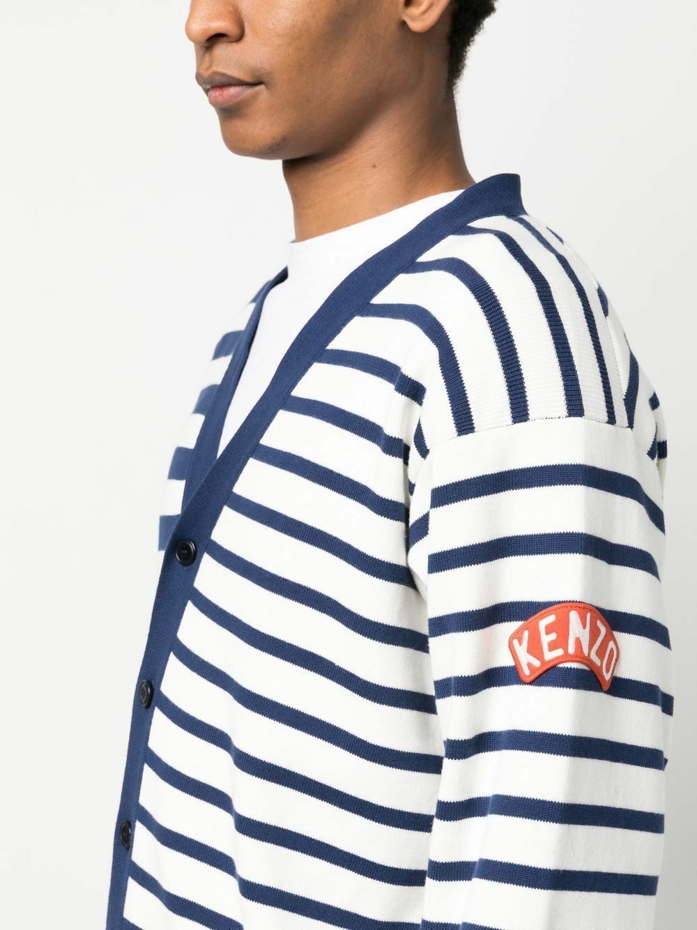 KENZO - Cotton Striped Cardigan Kenzo