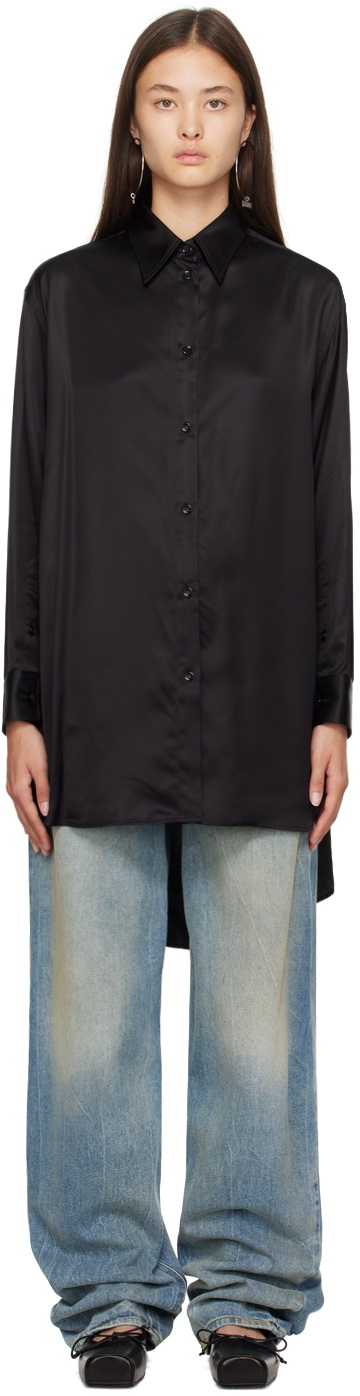 MM6 Maison Margiela Black Cutout Shirt MM6 Maison Margiela