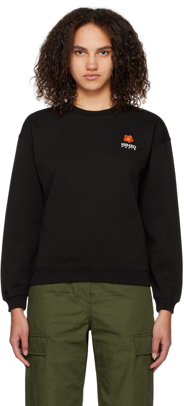 Kenzo Black Kenzo Paris Boke Flower Crest Sweatshirt Kenzo