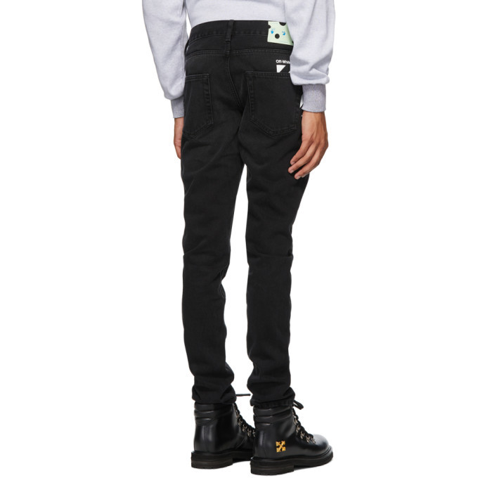 Off-White Black Slim Jeans Off-White