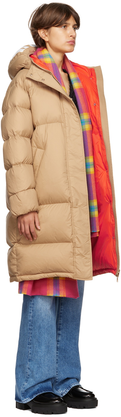 MSGM Beige Oversized Puffer Coat MSGM