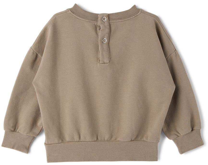 Wynken Baby Taupe Fleece Logo Sweatshirt Wynken