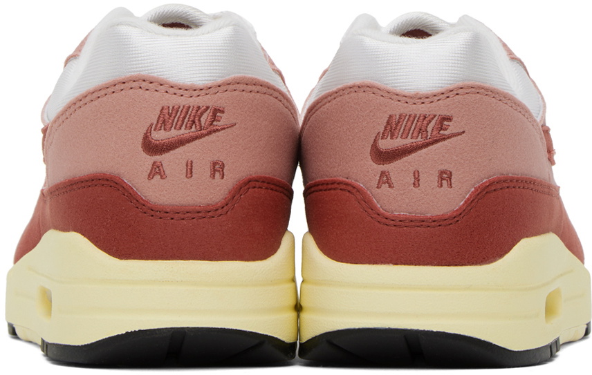 Nike Red & White Air Max 1 Sneakers Nike