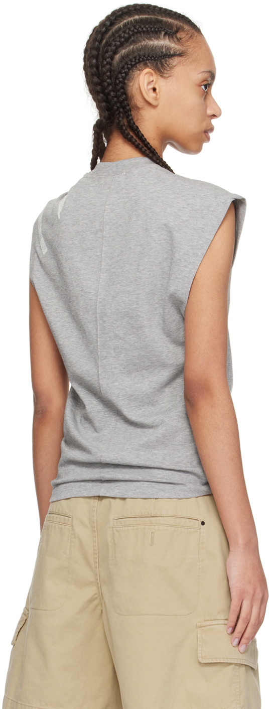 Isabel Marant Etoile Gray Nayda T-Shirt Isabel Marant Etoile