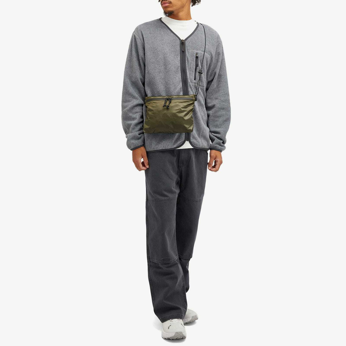 Gramicci Men's Micro Ripstop Sacoche Bag in Olive Drab Gramicci