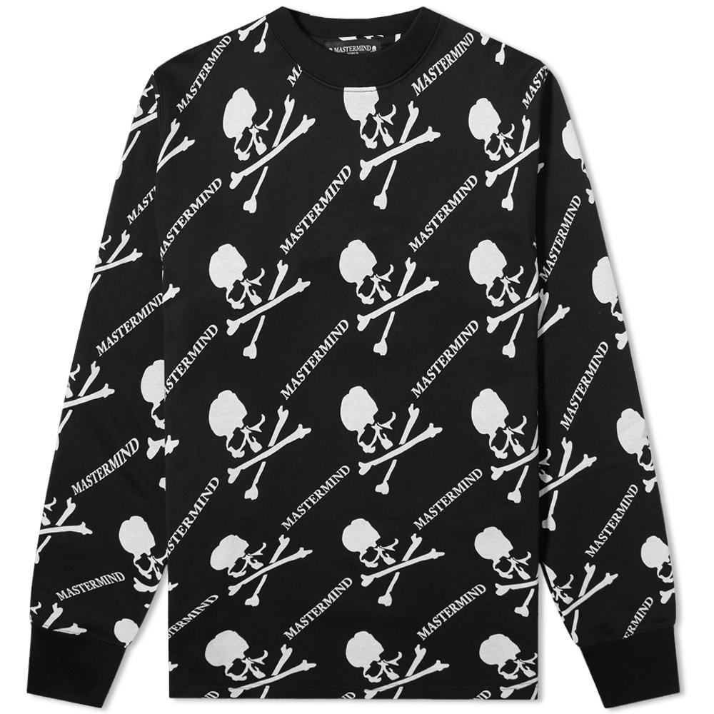MASTERMIND WORLD All Over Skull Long Sleeve Tee MASTERMIND WORLD